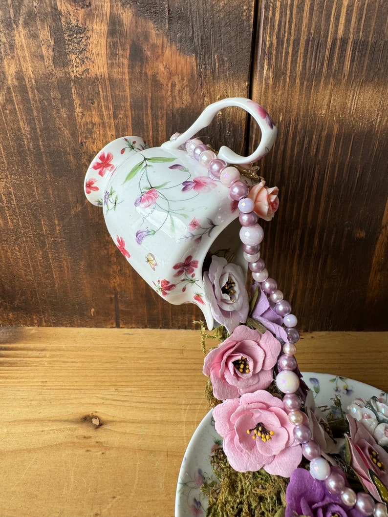 Floating Teacup, Floating Teacup Decor, Table Decor, Teacup Lovers ...