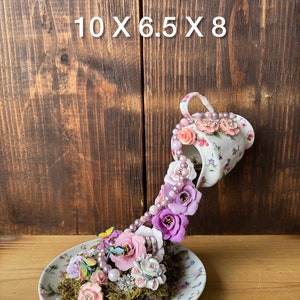 Floating Teacup, Floating Teacup Decor, Table Decor, Teacup Lovers ...