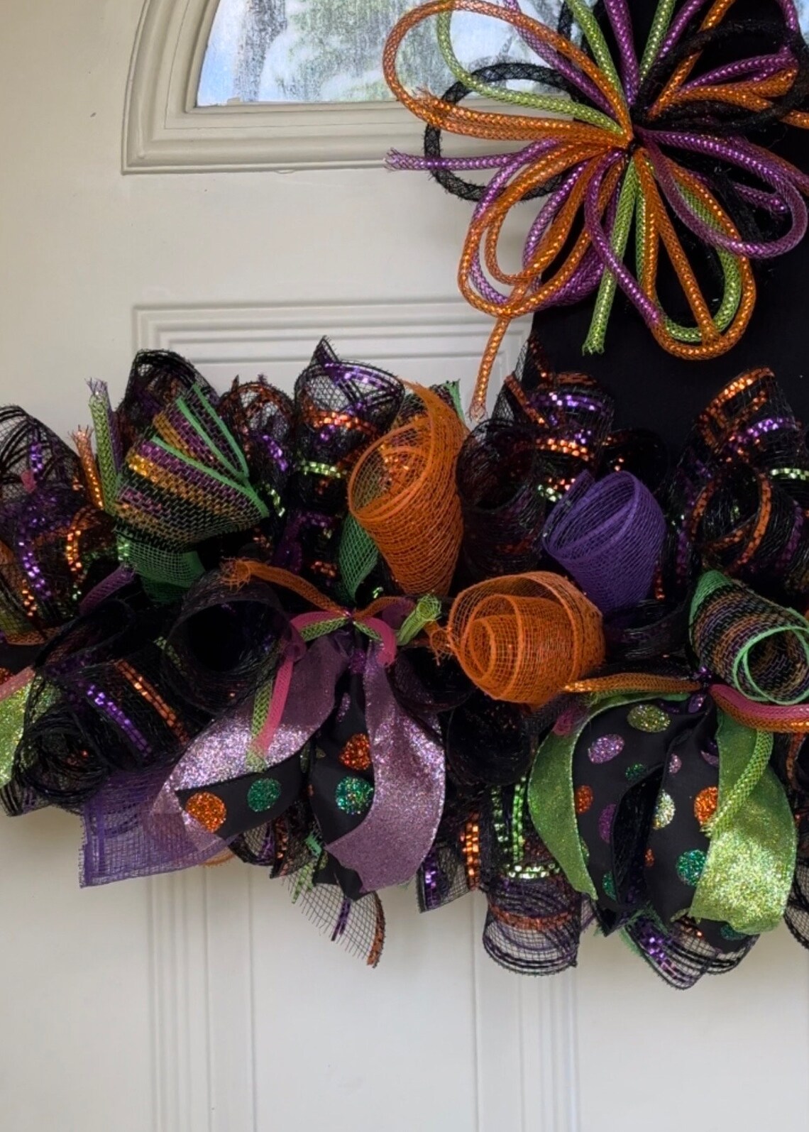 Witch Hat Wreath, With Hat Door Hanger, Witch Hat Decor, Colorful Home Decor, Colorful Halloween ...