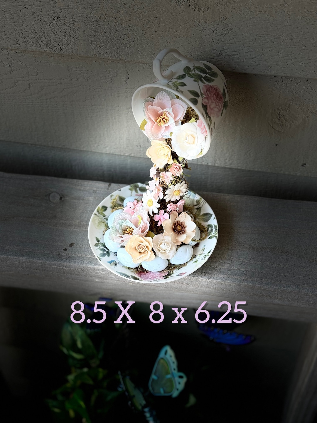Floating Teacup, Floating Tea Cup, Floating Teacup Floral Arrangement. Teacup Decor Tea Cup ...