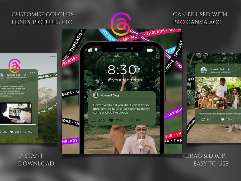 35 Instagram Threads Templates & Threads Guide for Business - Etsy
