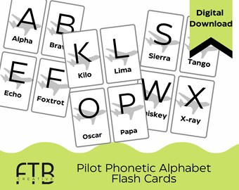 Printable Phonetic Alphabet Flash Cards - Etsy