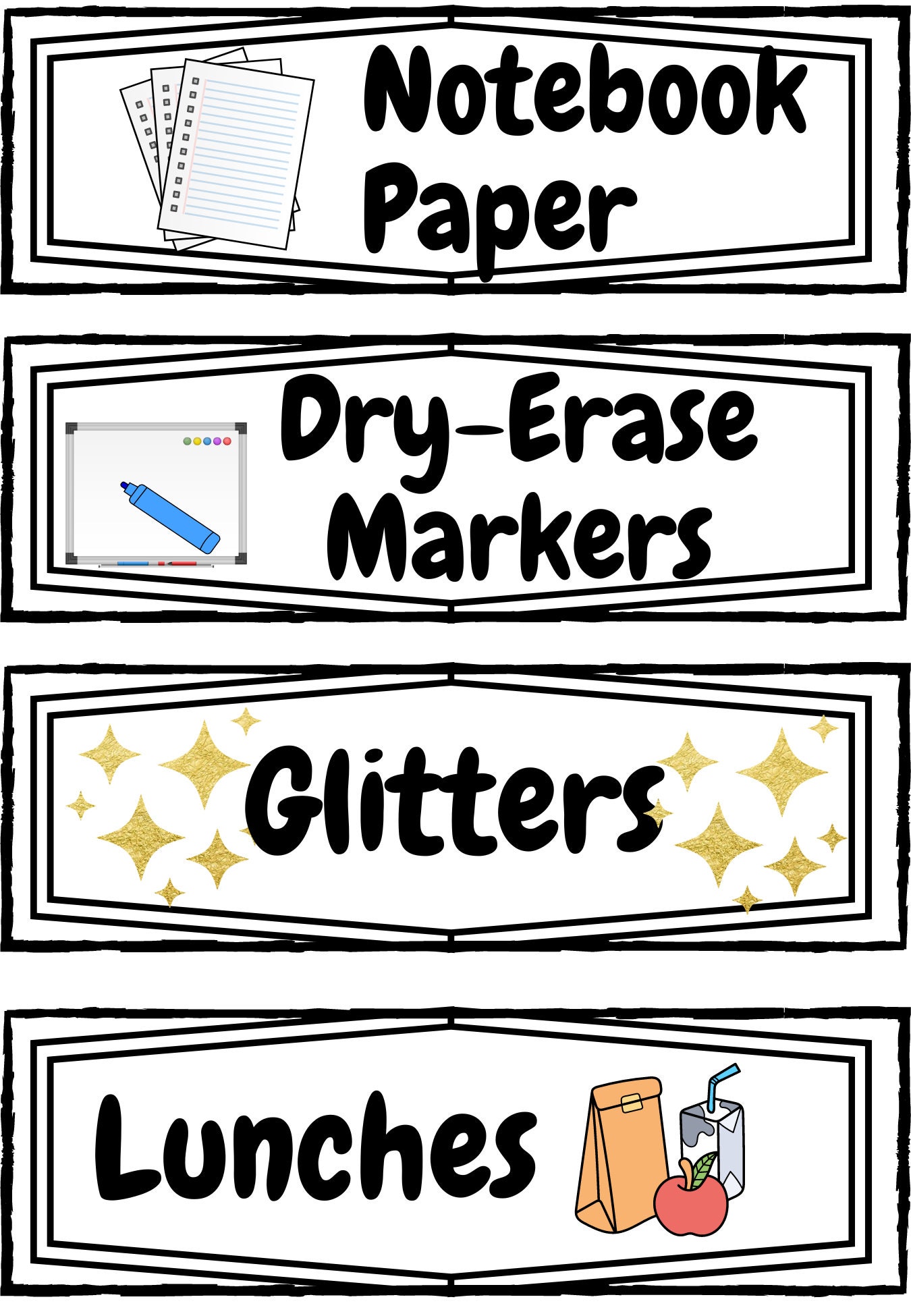 Printable Downloadable Classroom Bin Labels School Supplies Labels ...