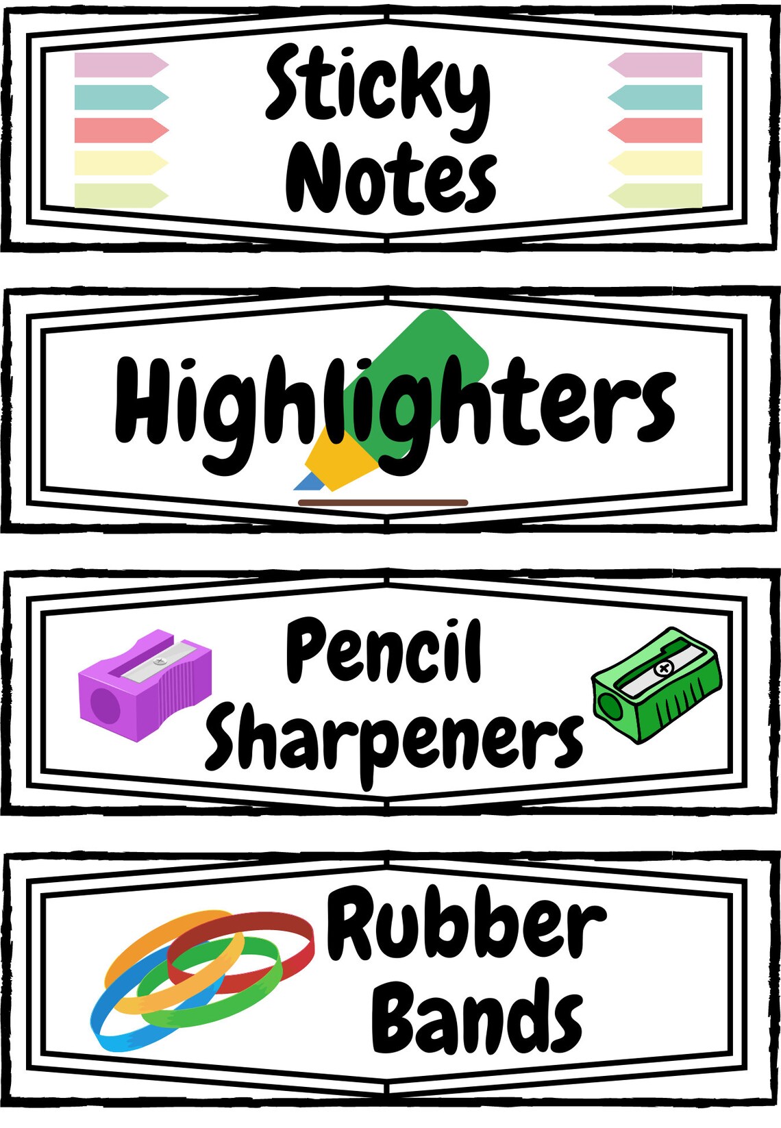 Printable Downloadable Classroom Bin Labels School Supplies Labels ...