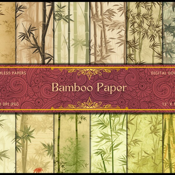 Bamboo and Paper - Etsy