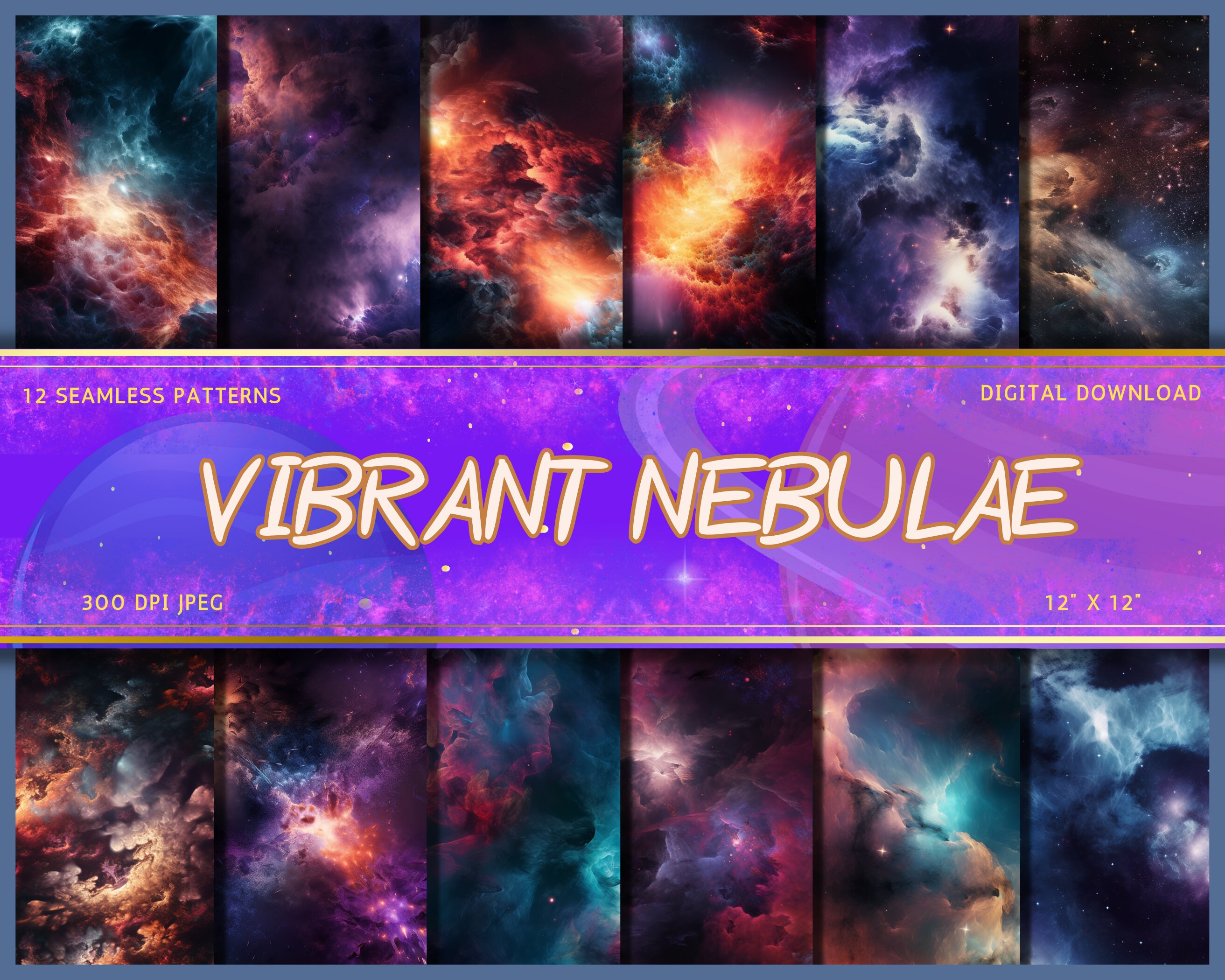 Repeating Nebula Background
