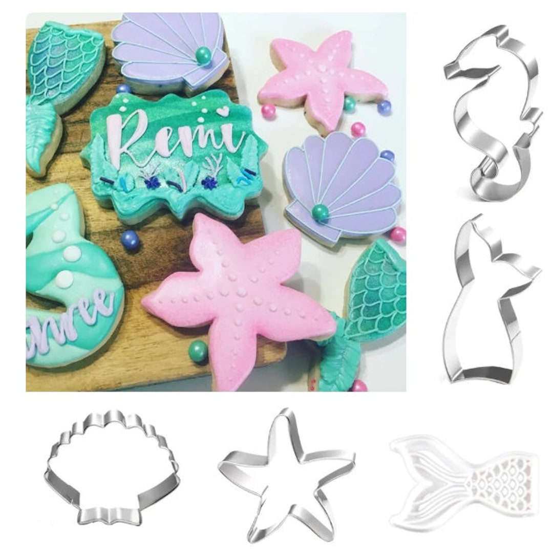 Ocean Style Marine Life Cookie Molds Mermaid Starfish Biscuit - Etsy