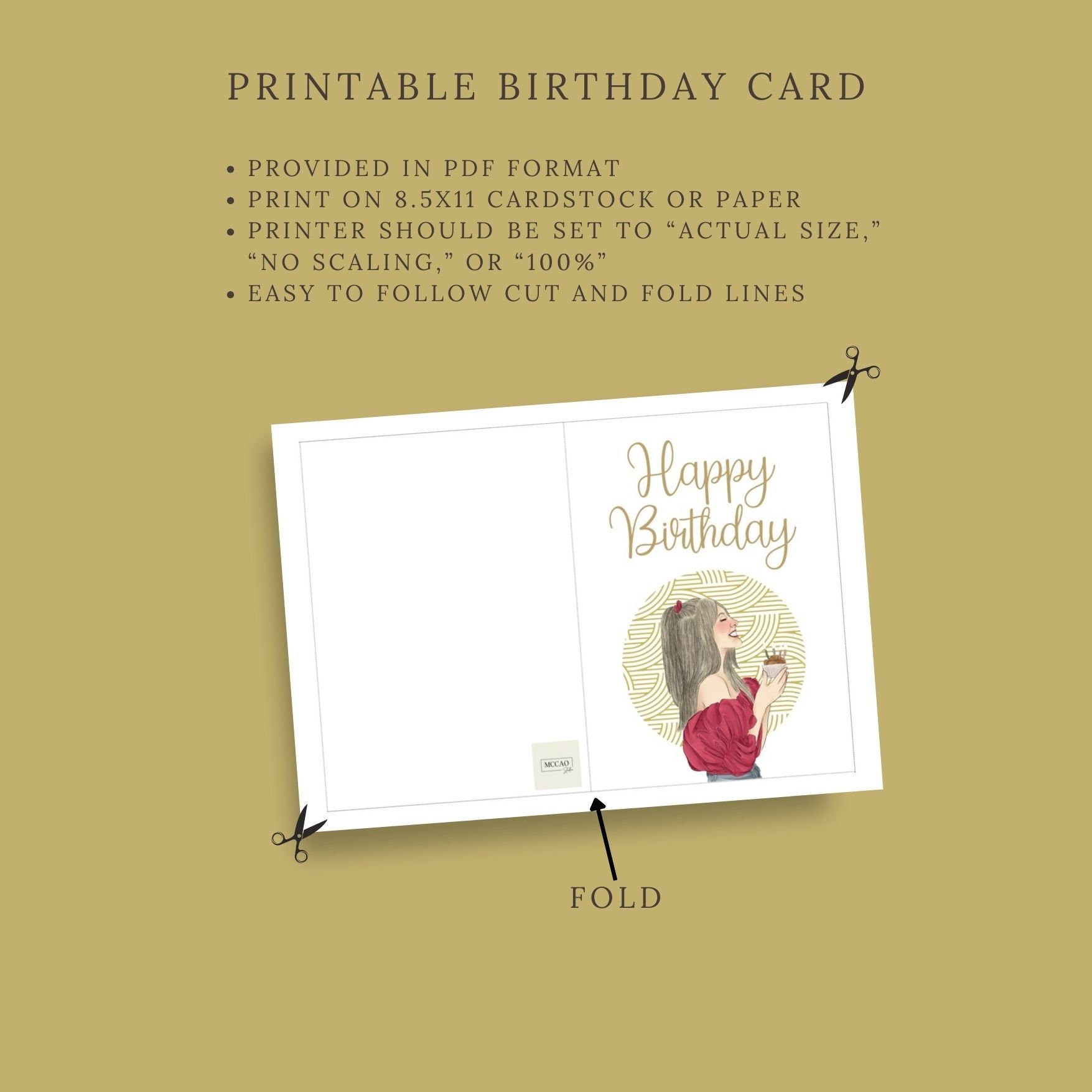 Printable Bestie Birthday Card, Happy Birthday Card, Printable Card ...