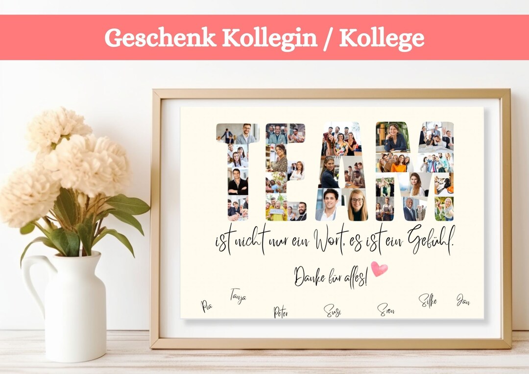 Gift for Colleague | Birthday, Farewell Gift | Photo Collage ...