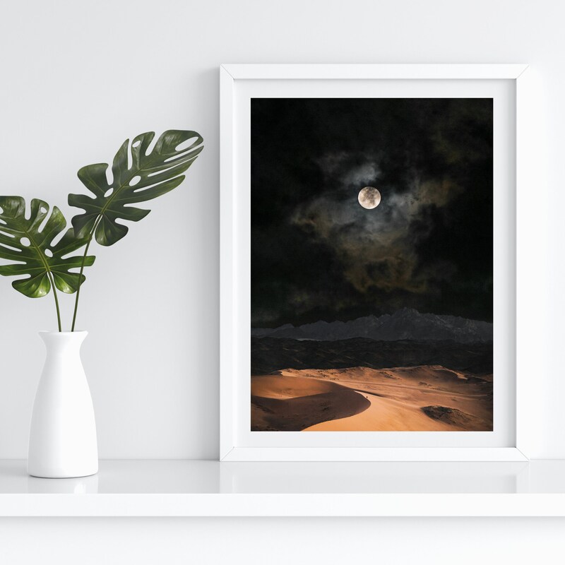 Surreal Moon Art - Etsy
