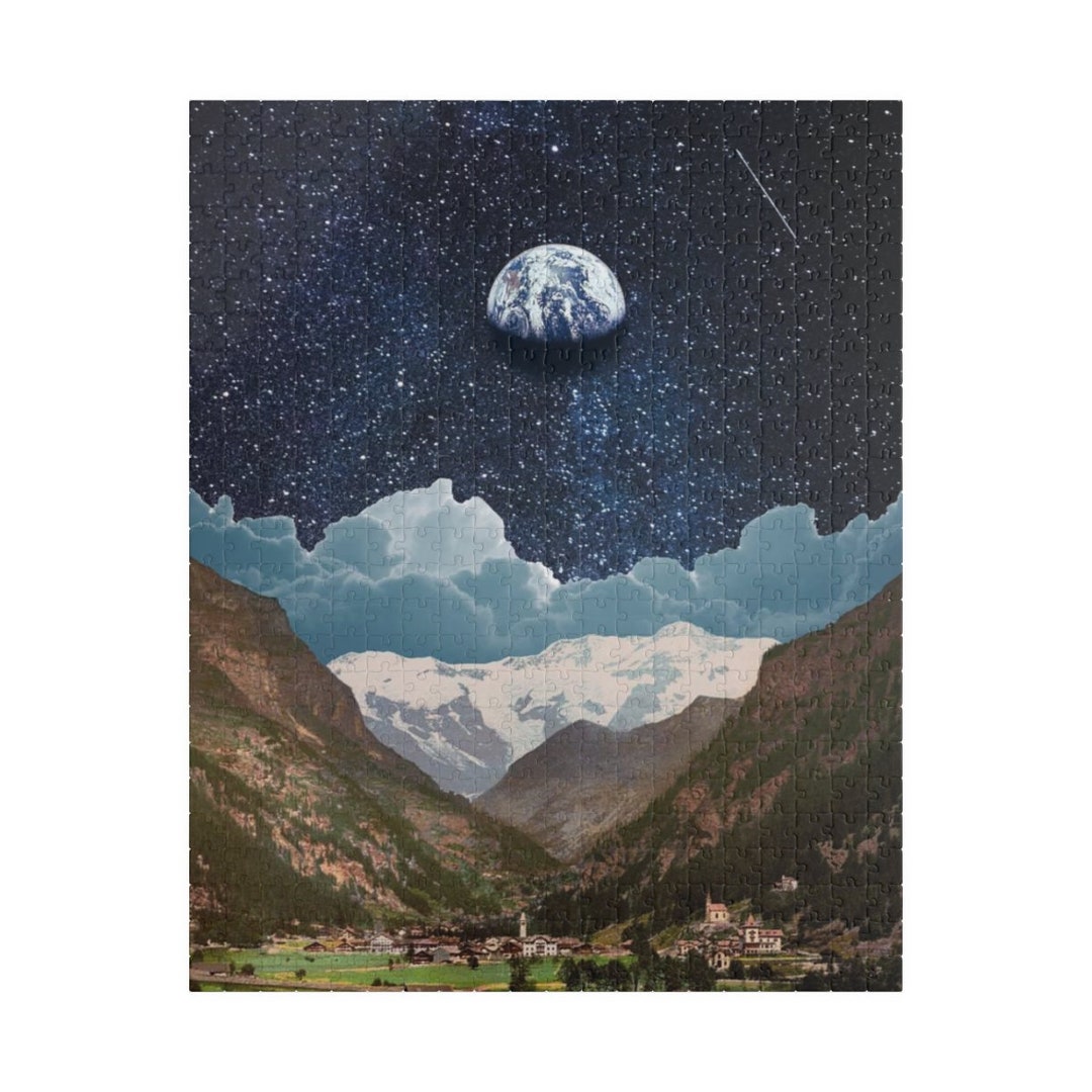 Surreal Collage - Earth Looking Back at Earth Puzzle (110, 252, 500 ...