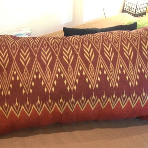 Extra Long Red Tribal Print Pillowcase, Large Body Pillow, Home Decor ...