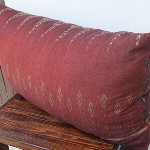 Extra Long Red Tribal Print Pillowcase, Large Body Pillow, Home Decor ...