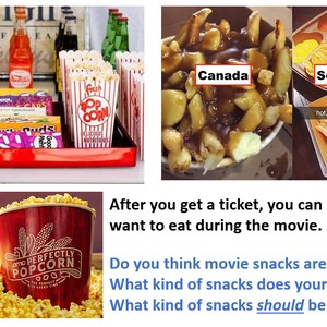 English Powerpoint Lesson, Going to the Movies, Conversation ESL Class ...