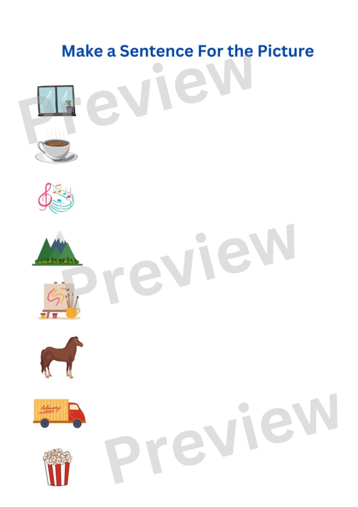 5 Worksheet Bundle ESL Practice, English Sentence Writing, Low Level ...