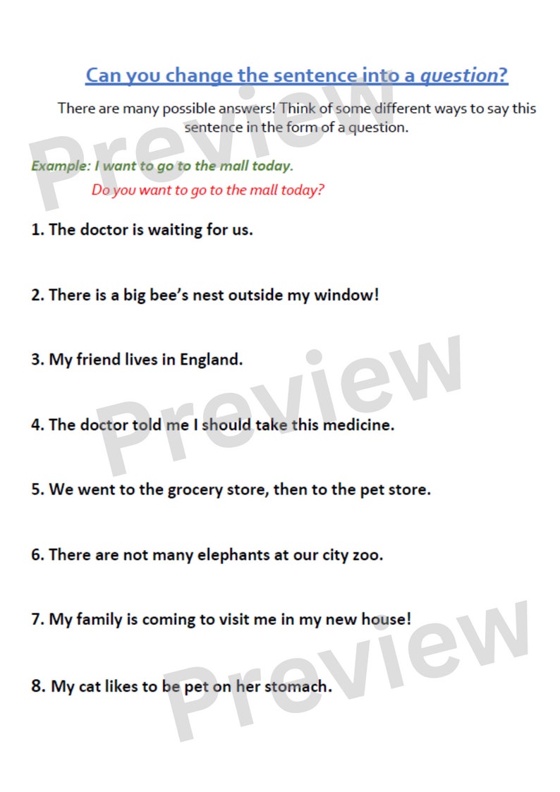 5 ESL Worksheets for A2 Intermediate Writing Practice, English Grammar ...