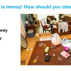 English Powerpoint Lesson, Cleaning the House, Inter ESL Class, PPT ...