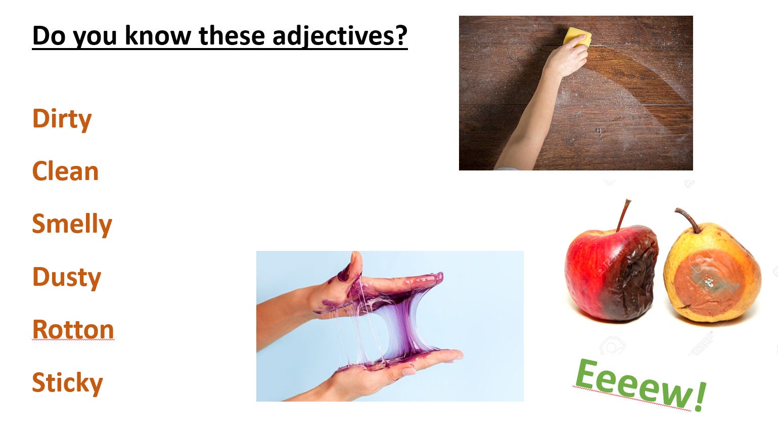 English Powerpoint Lesson, Cleaning the House, Inter ESL Class, PPT ...