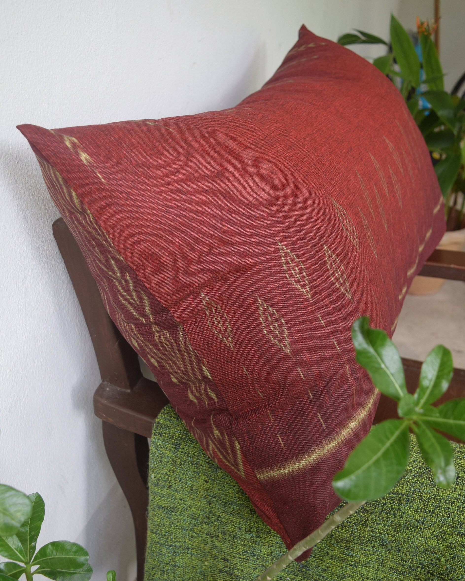 Extra Long Red Tribal Print Pillowcase, Large Body Pillow, Home Decor ...