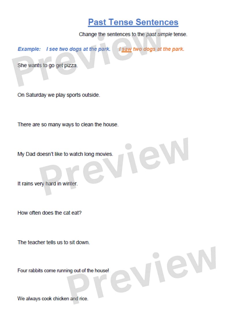 5 ESL Worksheets for A2 Intermediate Writing Practice, English Grammar ...