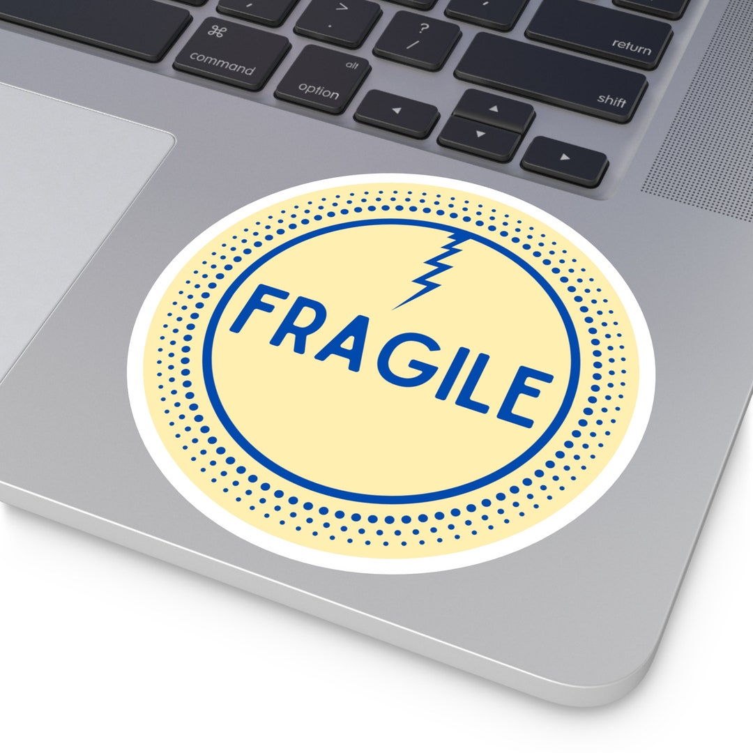Round FRAGILE Sticker Indooroutdoor Business Packing Box - Etsy