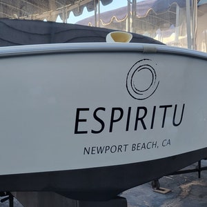 Boat Name Lettering - Single Color or Dual Color/shadow - Vinyl ...