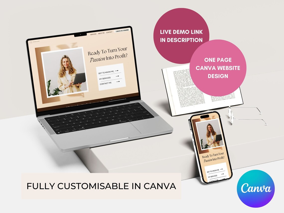 Canva Website, Canva Website Design, Website Canva, Canva Website ...