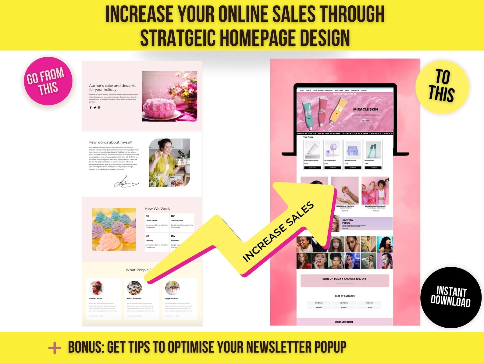 High Converting Homepage Template for Ecommerce Website, How to Design ...