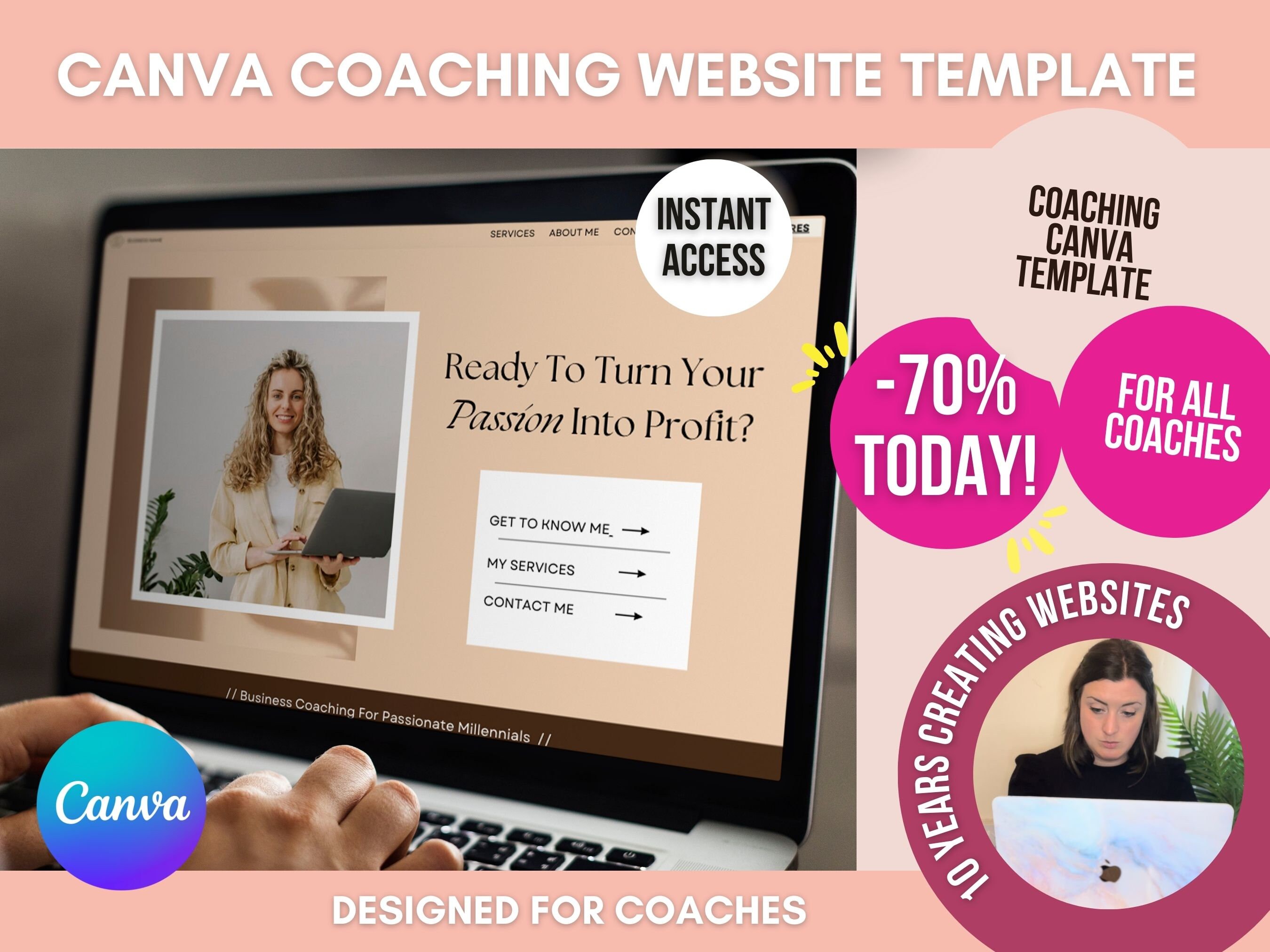 Canva Website, Canva Website Design, Website Canva, Canva Website ...