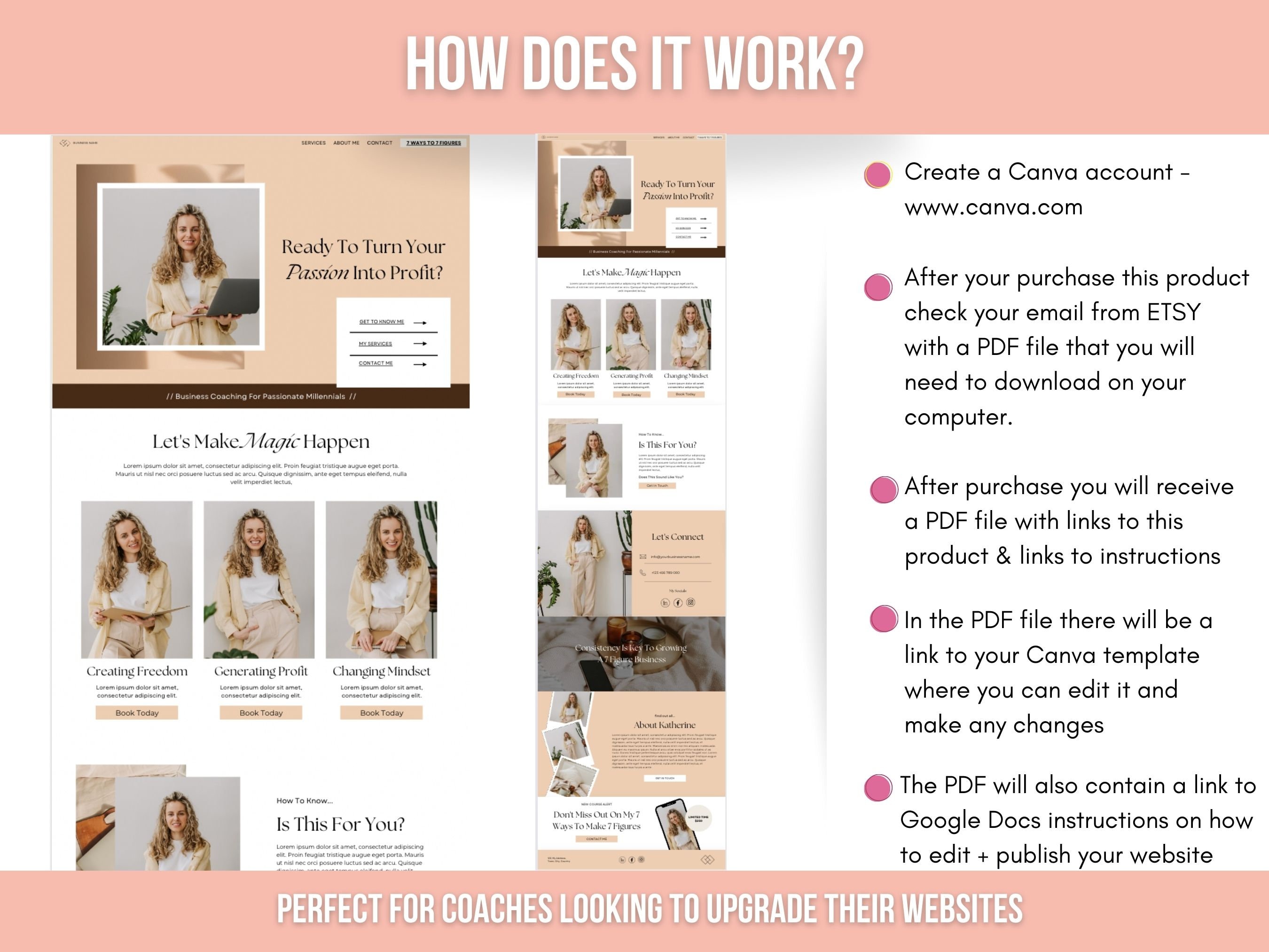 Canva Website, Canva Website Design, Website Canva, Canva Website ...