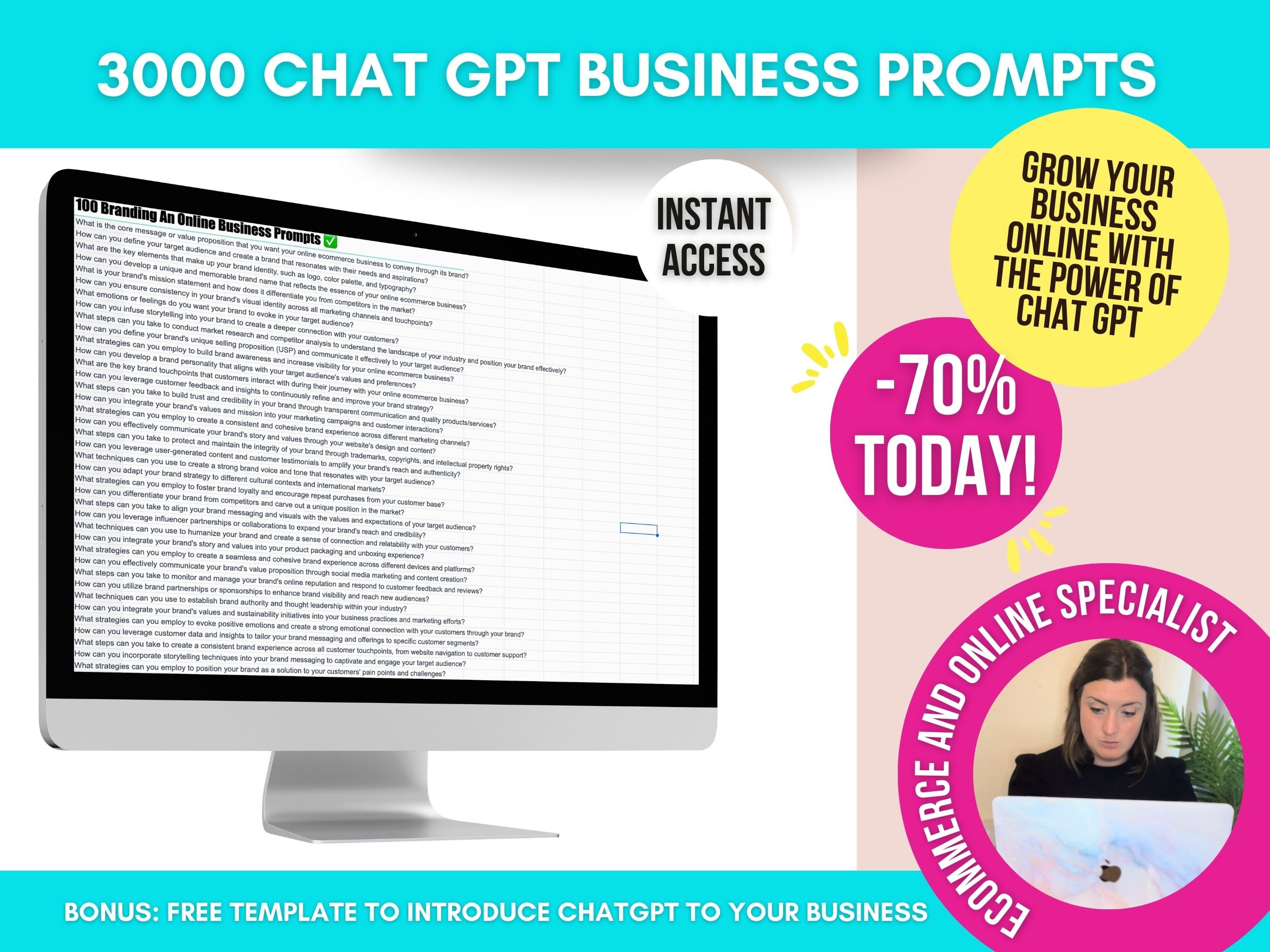 3000 Chat GPT Business Prompts, Chatgpt Prompts Marketing, Social Media ...