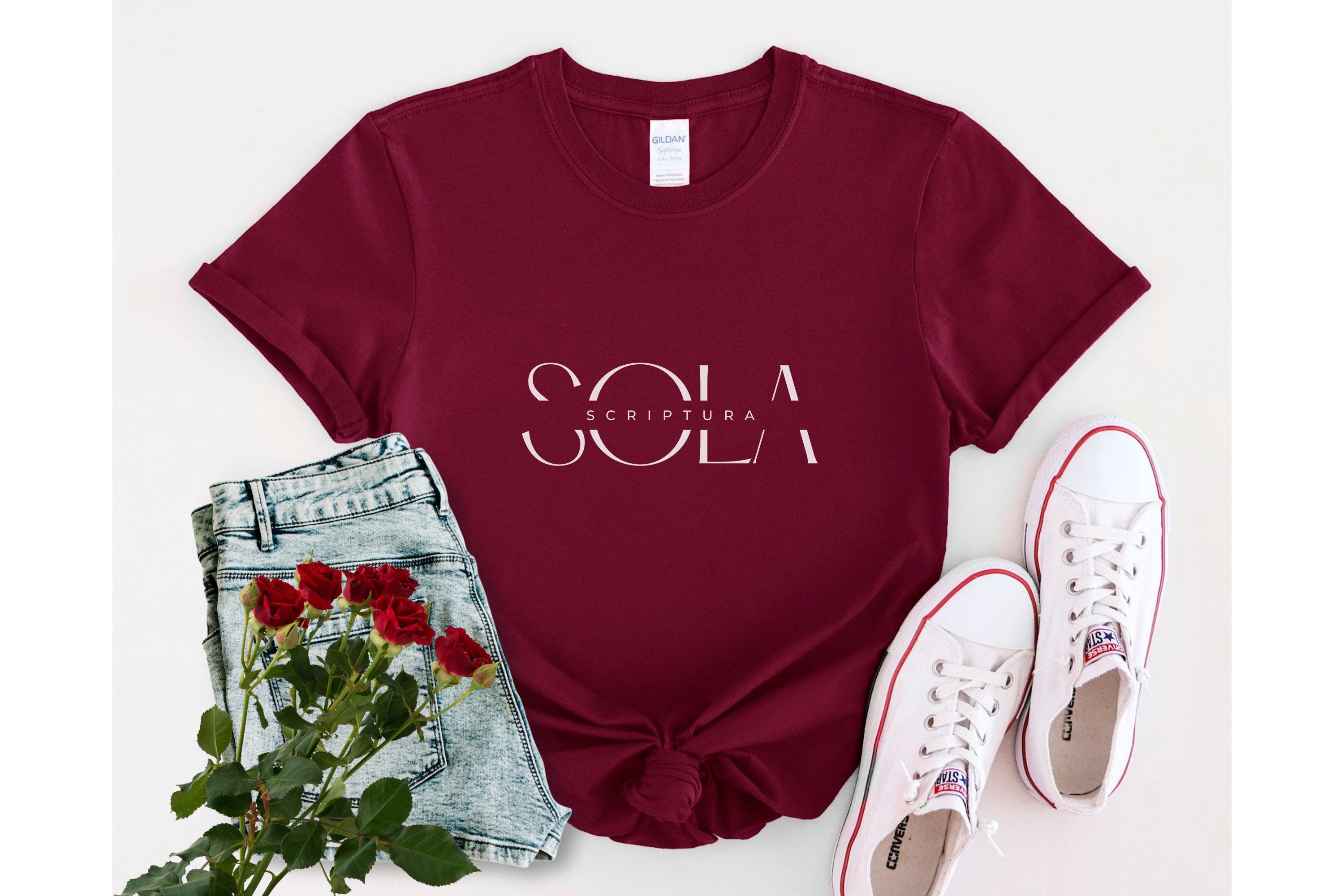 Sola Scriptura Shirt, 5, Five Solas, Grace, Christ, Faith, Scripture ...