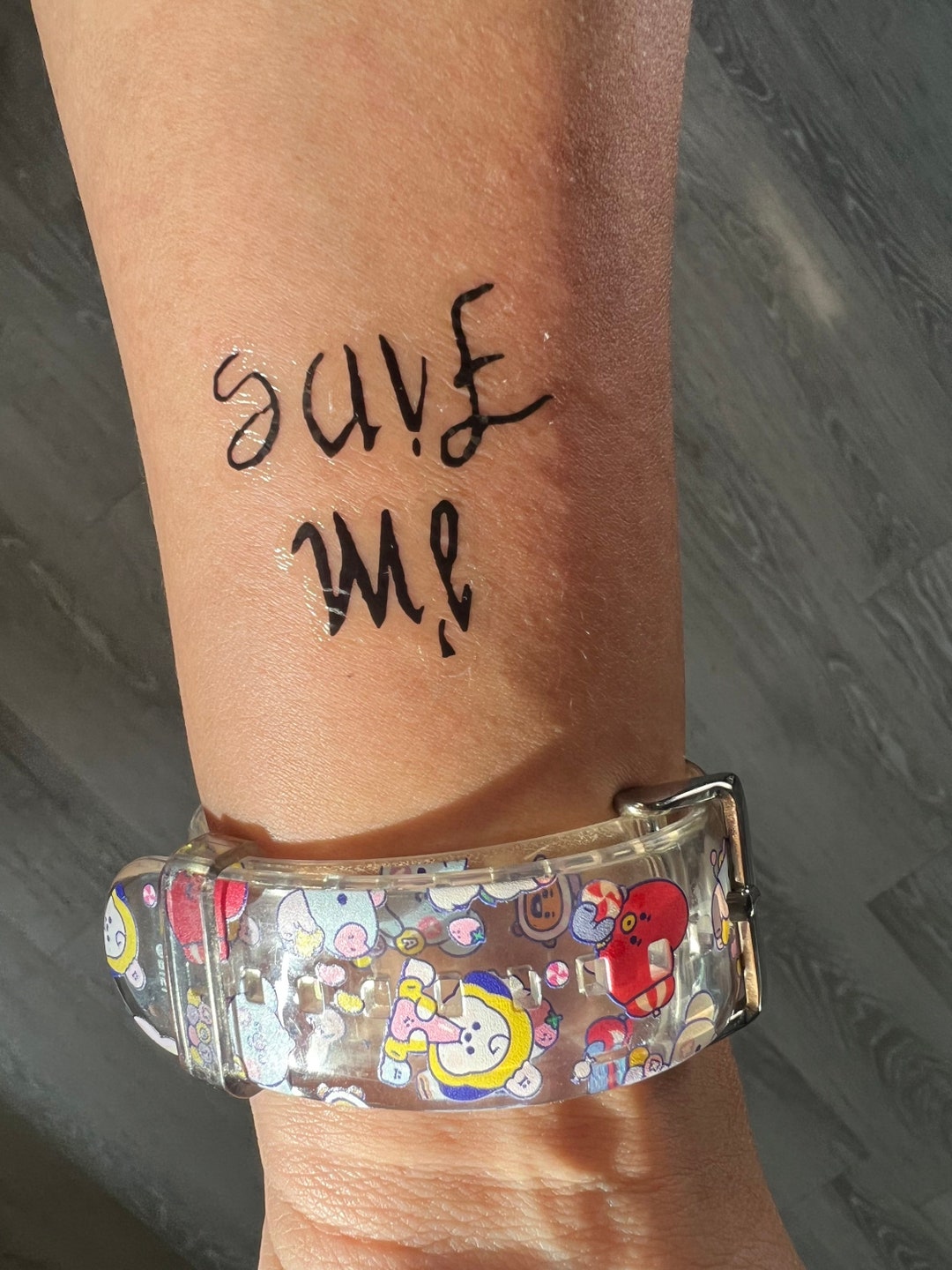 BTS Temporary Tattoo - Save Me I’m Fine Temp Tattoo - Bangtan Bts Lyric ...