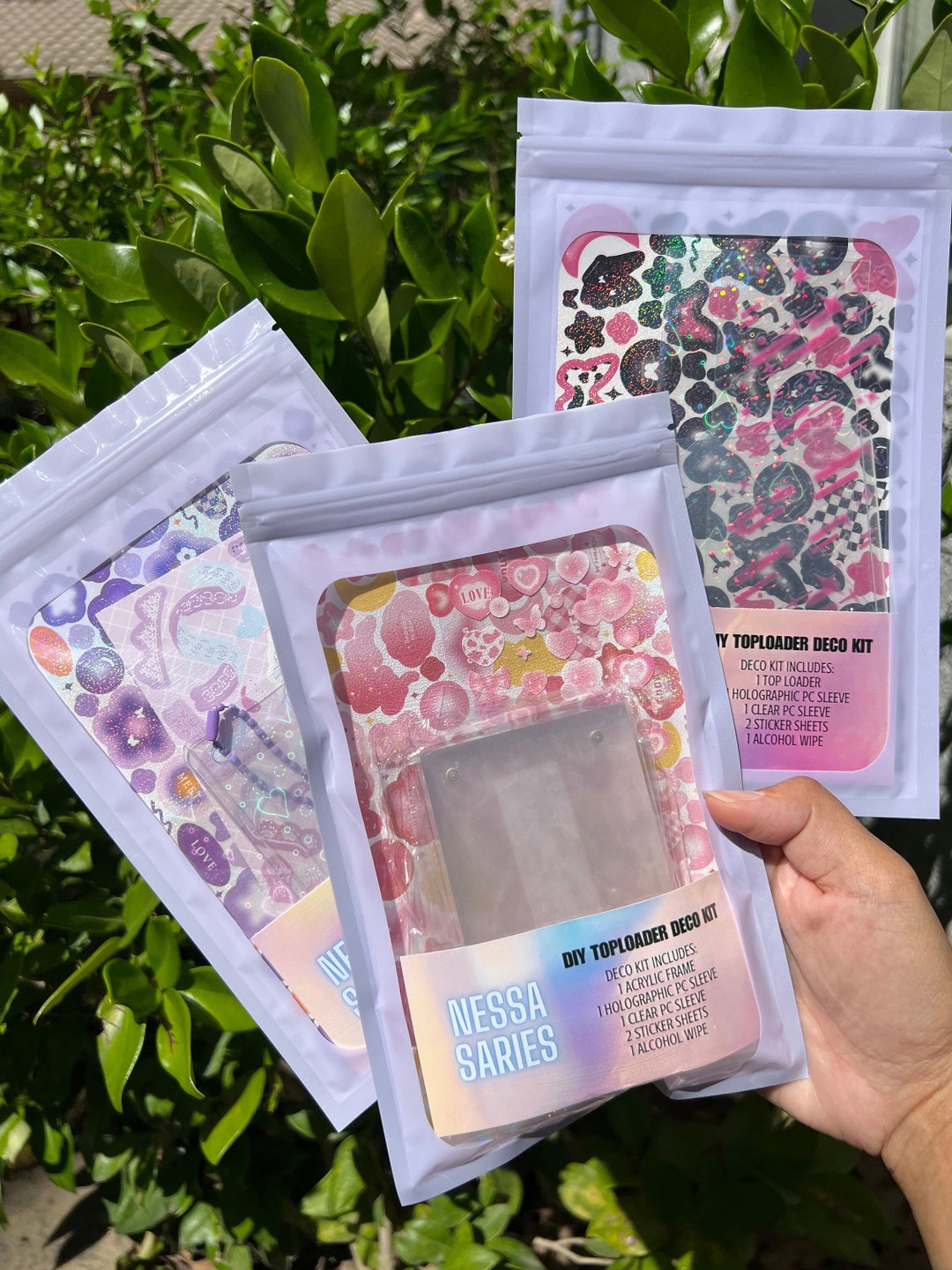 DIY Toploader Pc Deco Kit - Acrylic Frame Top Loader - K-pop Decoration ...