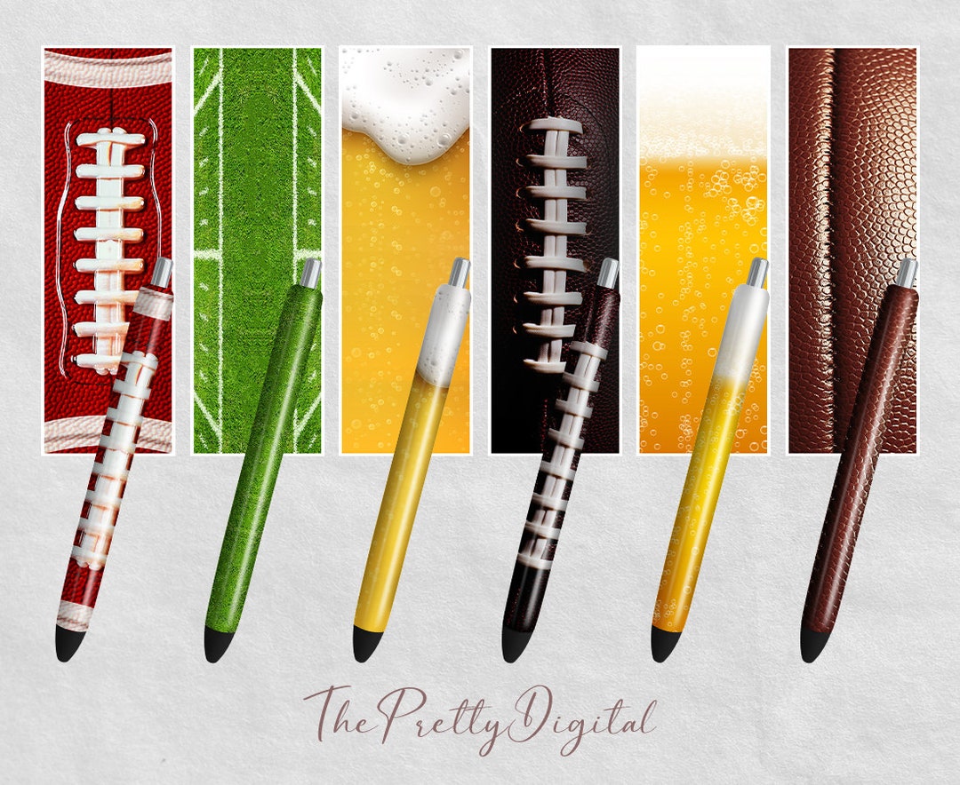 Football Pen Wrap Bundle, Wraps Waterslide Pen Wraps, Pen Wrap - Etsy