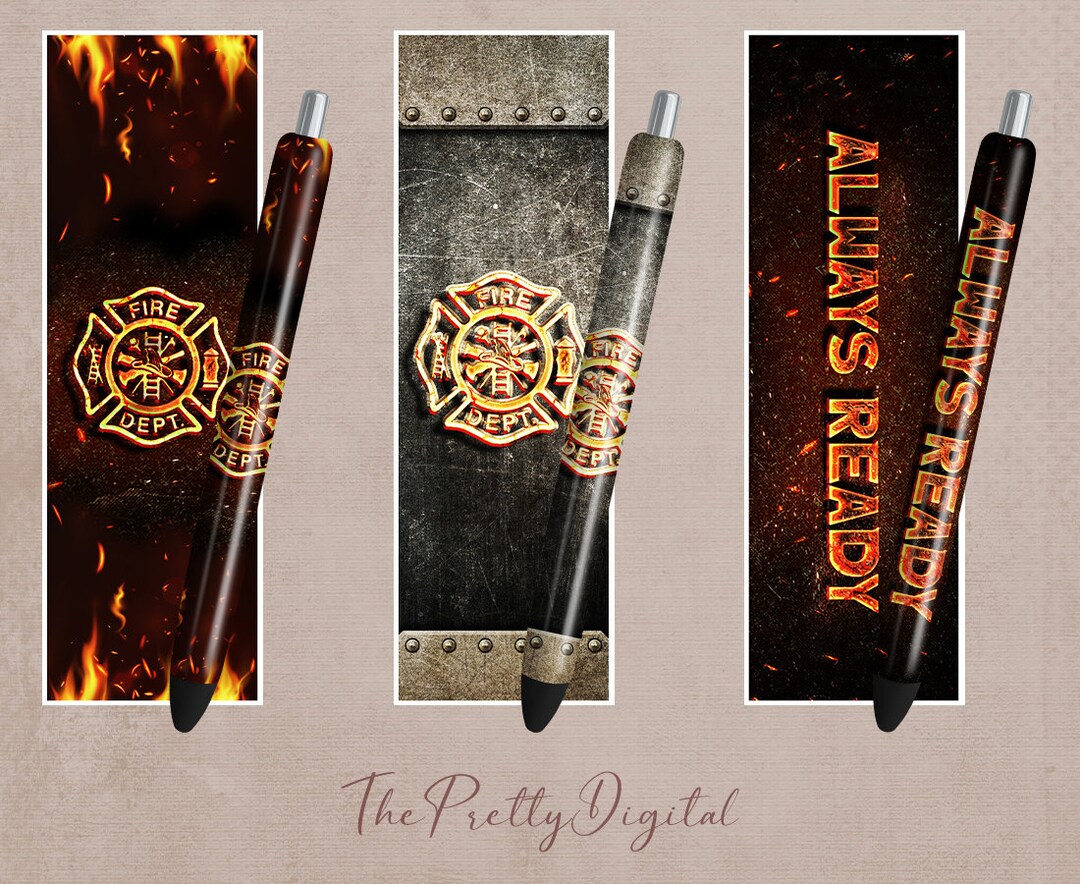 Firefighter Pen Wrap Bundle, Wraps Waterslide Pen Wraps, Pen Wrap - Etsy
