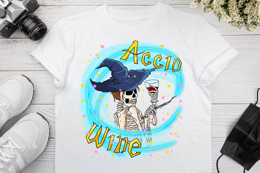 Accio Wine Png, Wizard Png, Skeleton Png, Halloween Sublimation Design ...
