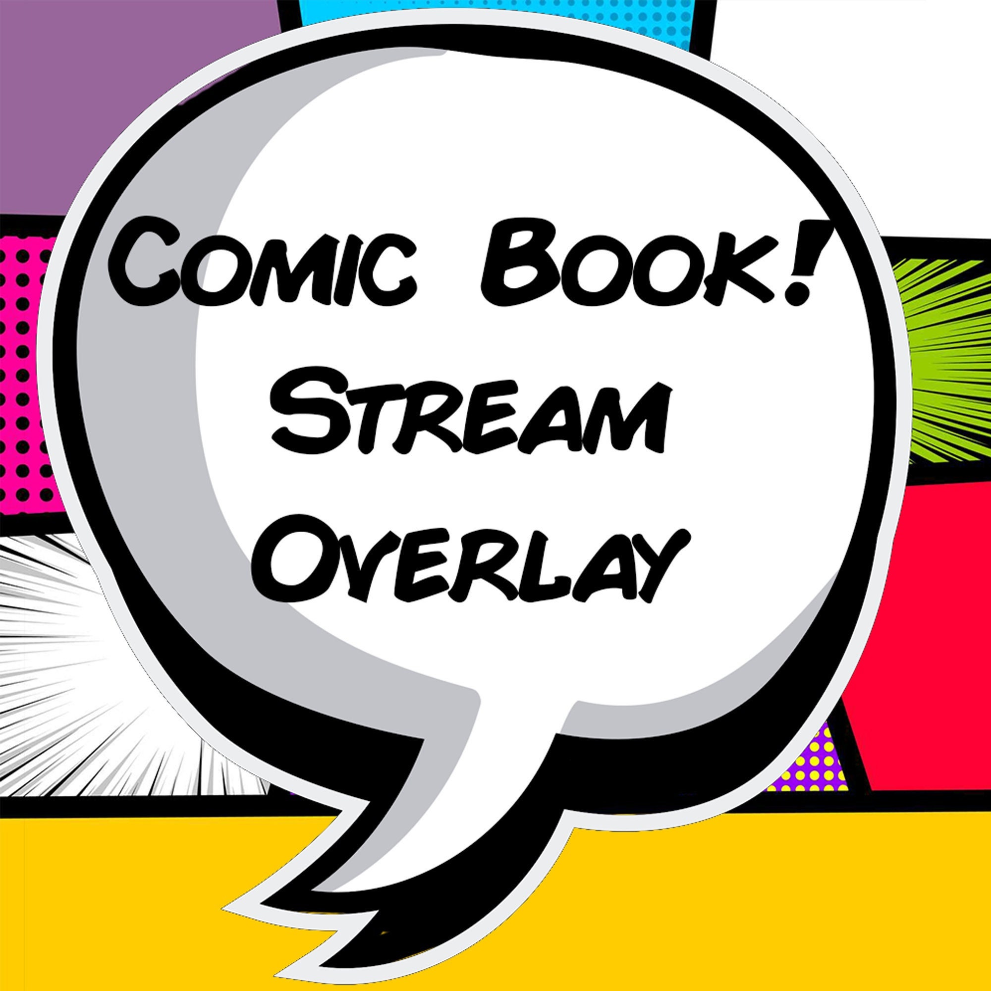 Comic Book Overlay Stream - Etsy