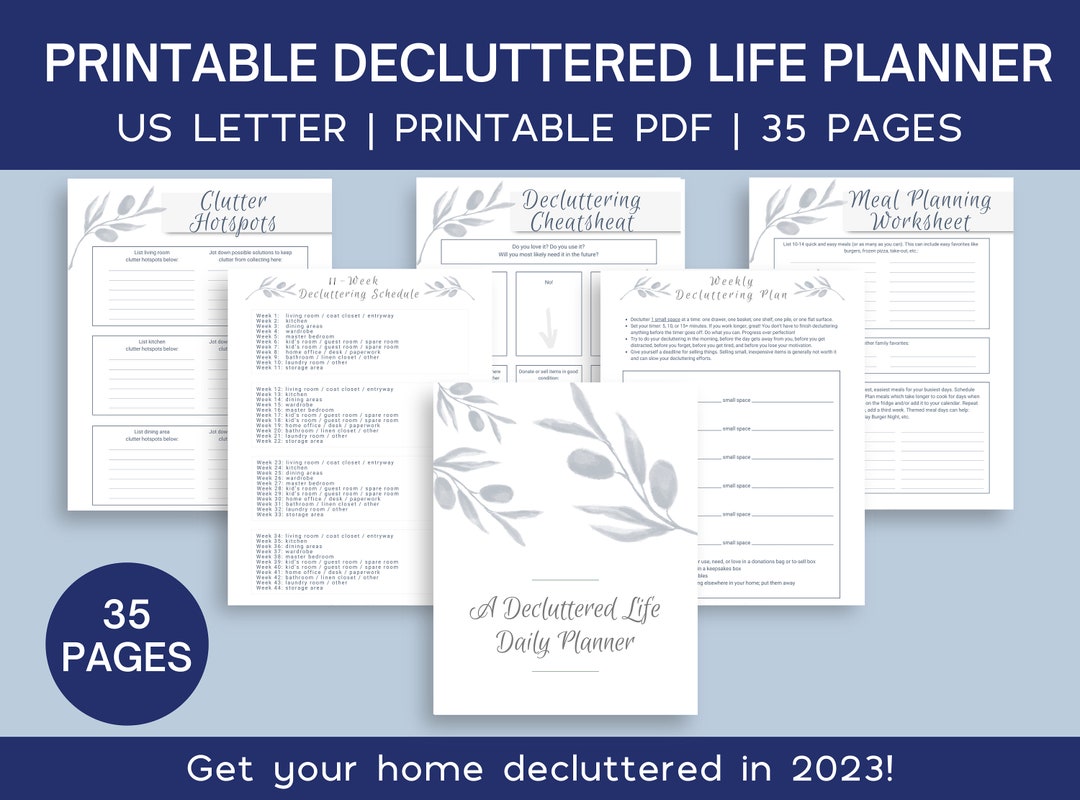 The Decluttered Life Daily Planner - Etsy