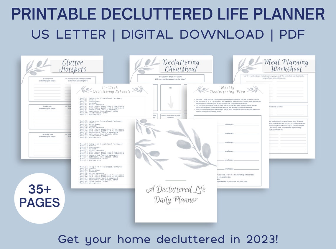 The Decluttered Life Daily Planner - Etsy