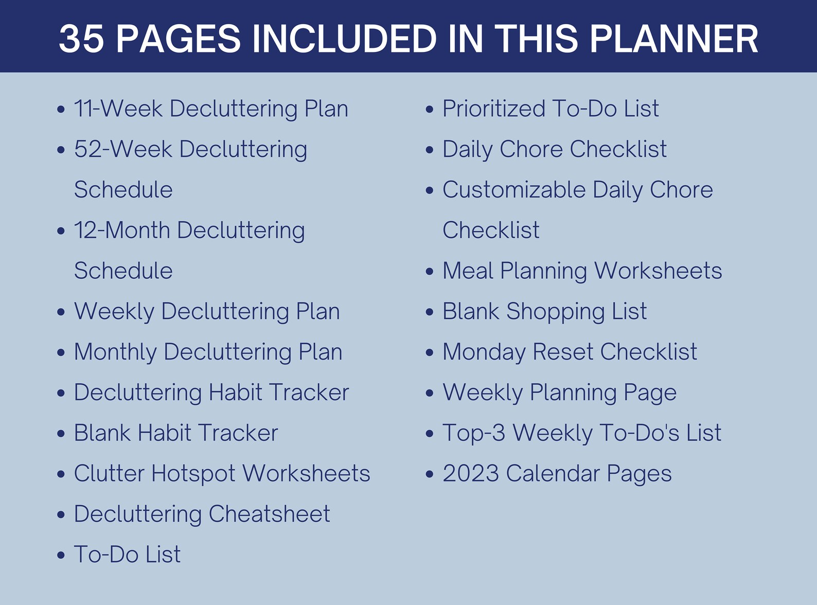 The Decluttered Life Daily Planner - Etsy