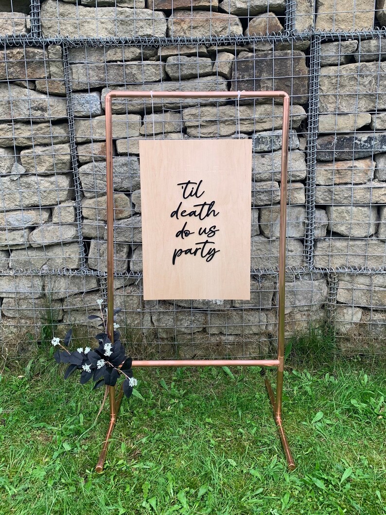 Copper Border, Frame, Stand for Special Events - Etsy UK