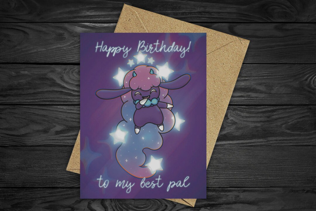 Daedream From Palworld Inspired Birthday Greeting Card - Etsy