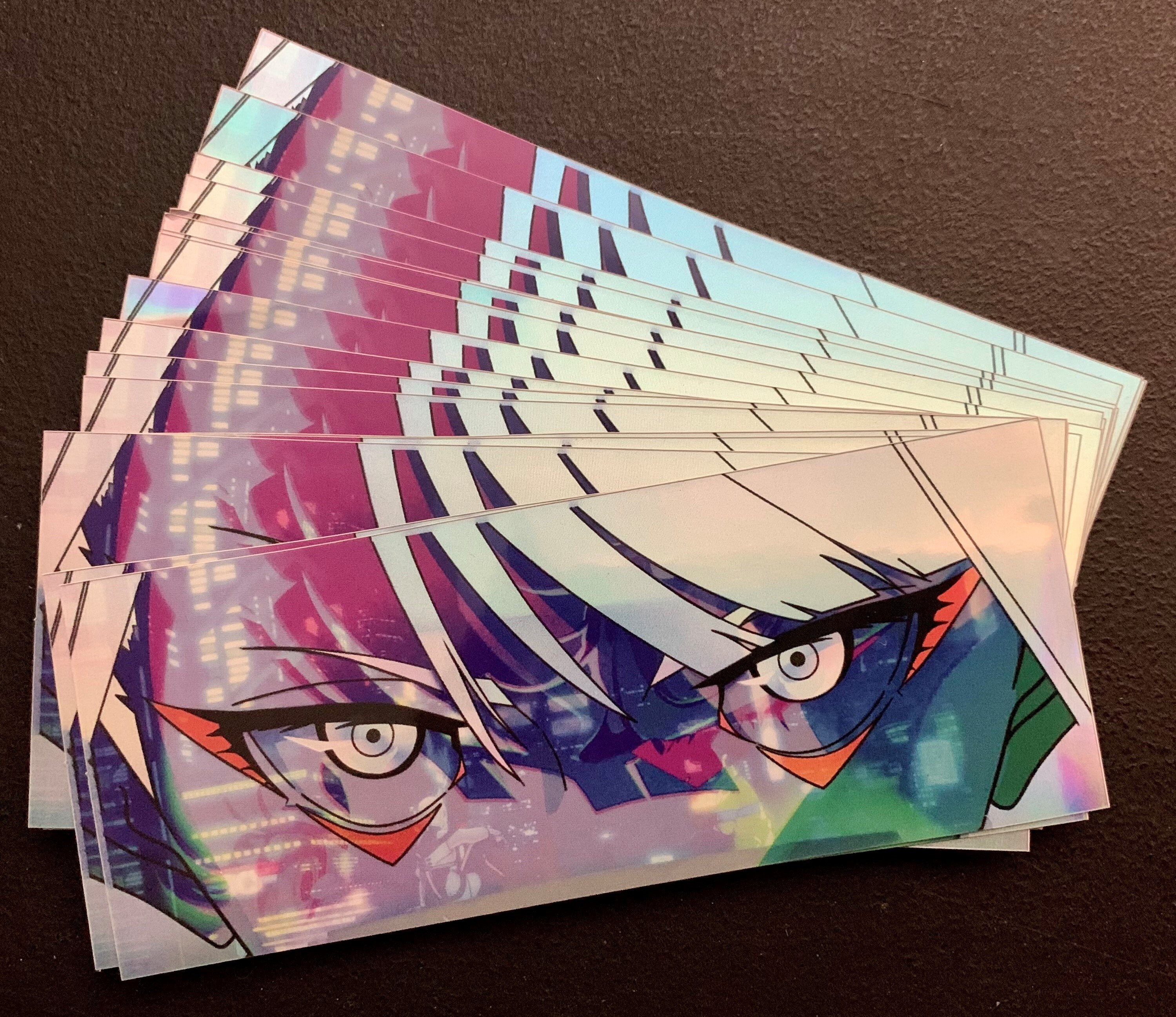 Lucy Cyberpunk Edgerunners Holographic High Quality Vinyl Sticker - Etsy