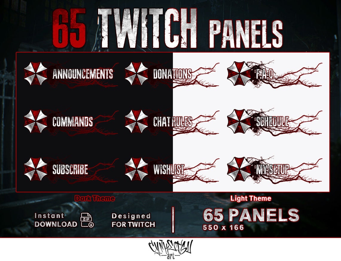Resident Evil Inspired Twitch Panels - Etsy Canada