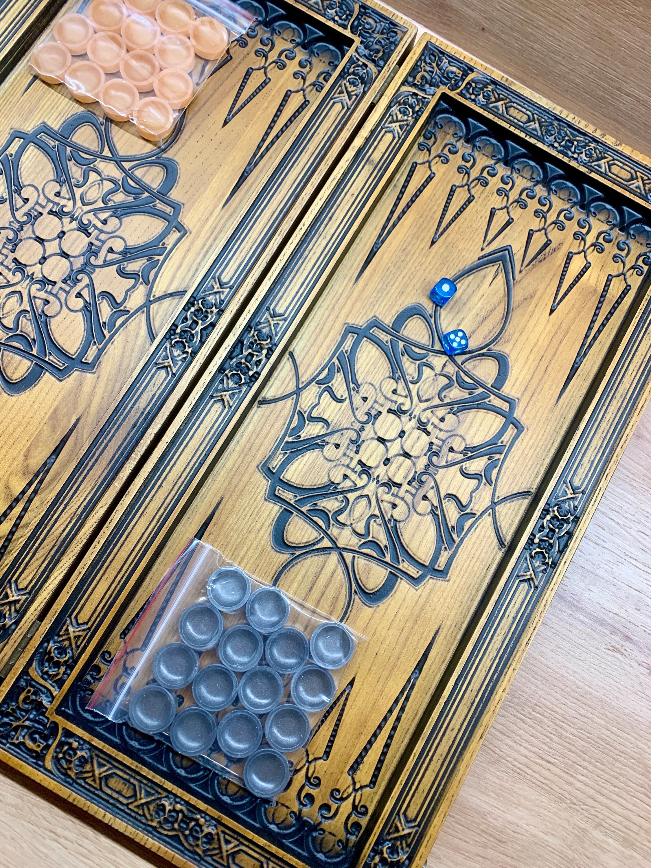 Wooden Backgammon - Etsy Finland