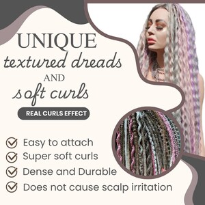 Salt and Pepper Synthetic Curly Locks Double Ended, Long Wavy Hair ...