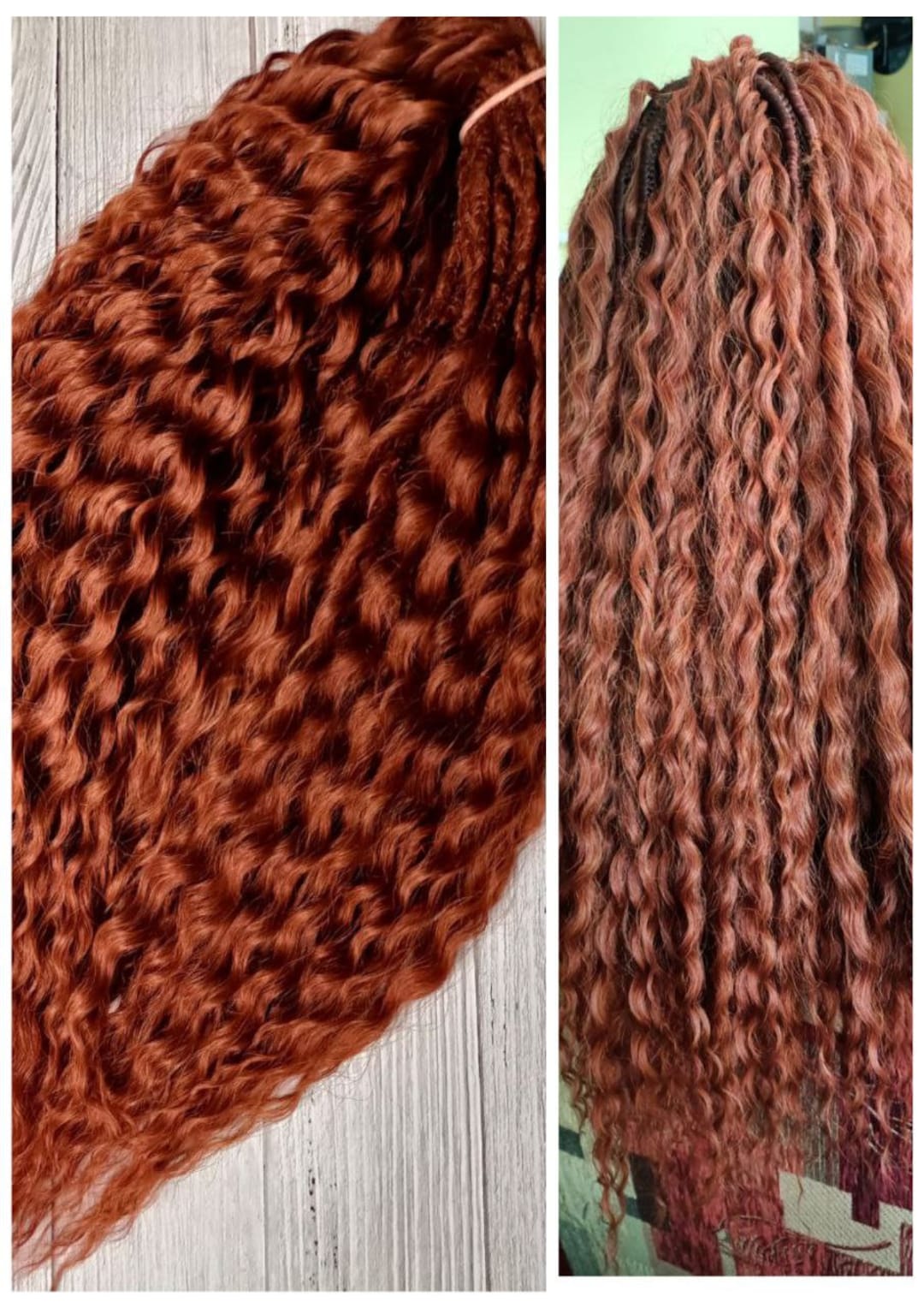 Ginger Dreadlock Curls Dreadlocks Curls Hair Extensions - Etsy