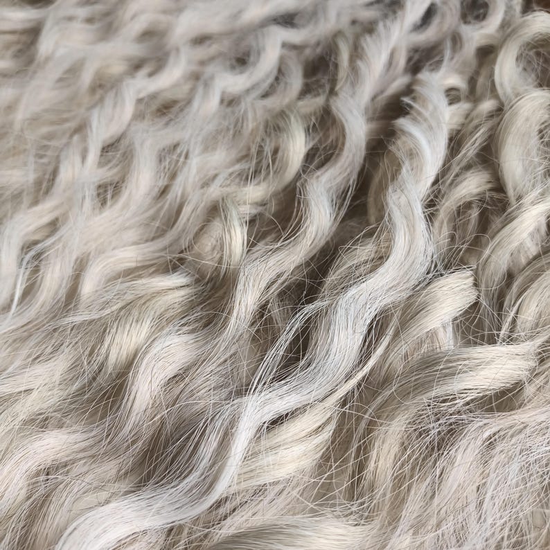 Synthetic Curly Locks Double Ended, White Long Wavy Hair Extensions ...