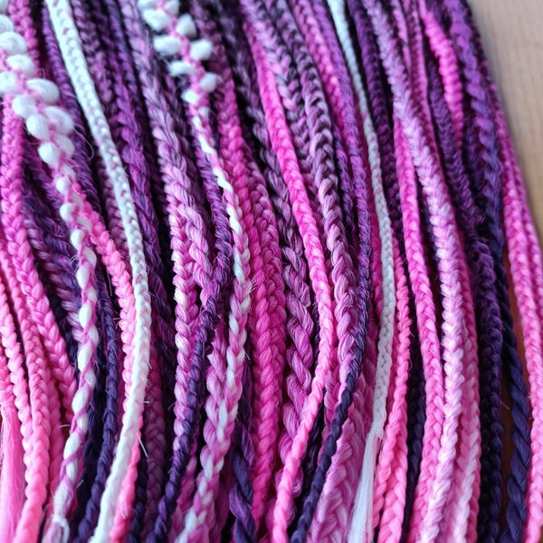 Brown to Blonde Curly Hair Extensions Double Ended, Synthetic Boho ...